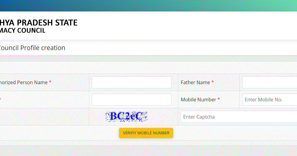Digi Seva: MP State Pharmacy Council Pharmacist Registration and Renewal