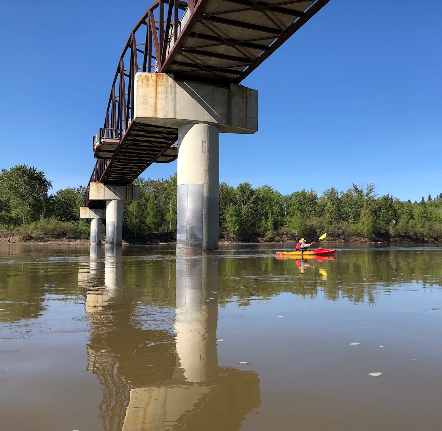 Paddling Near Edmonton, Alberta, Canada: North Saskatchewan, Quesnel ...