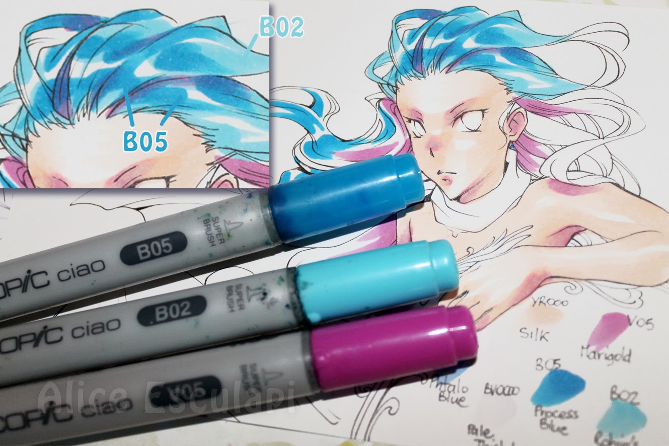 Copic Italia: How to draw Manga con 6 colori Copic Ciao