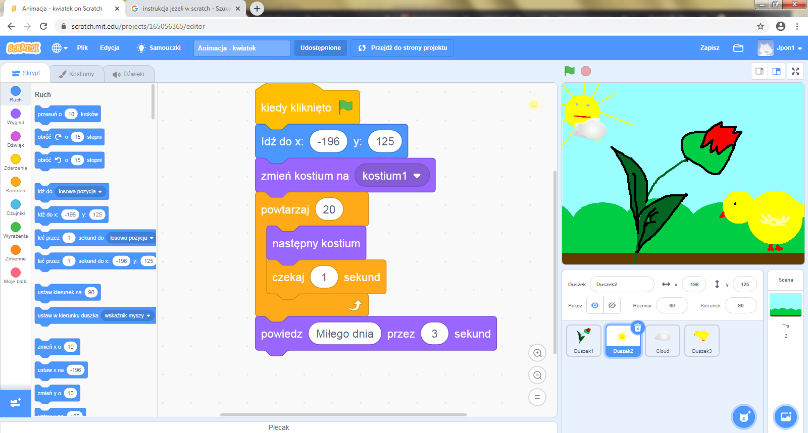 "Koduj z Klasą" w 30 z Lublina: Nauka programowania w Scratch - 2020