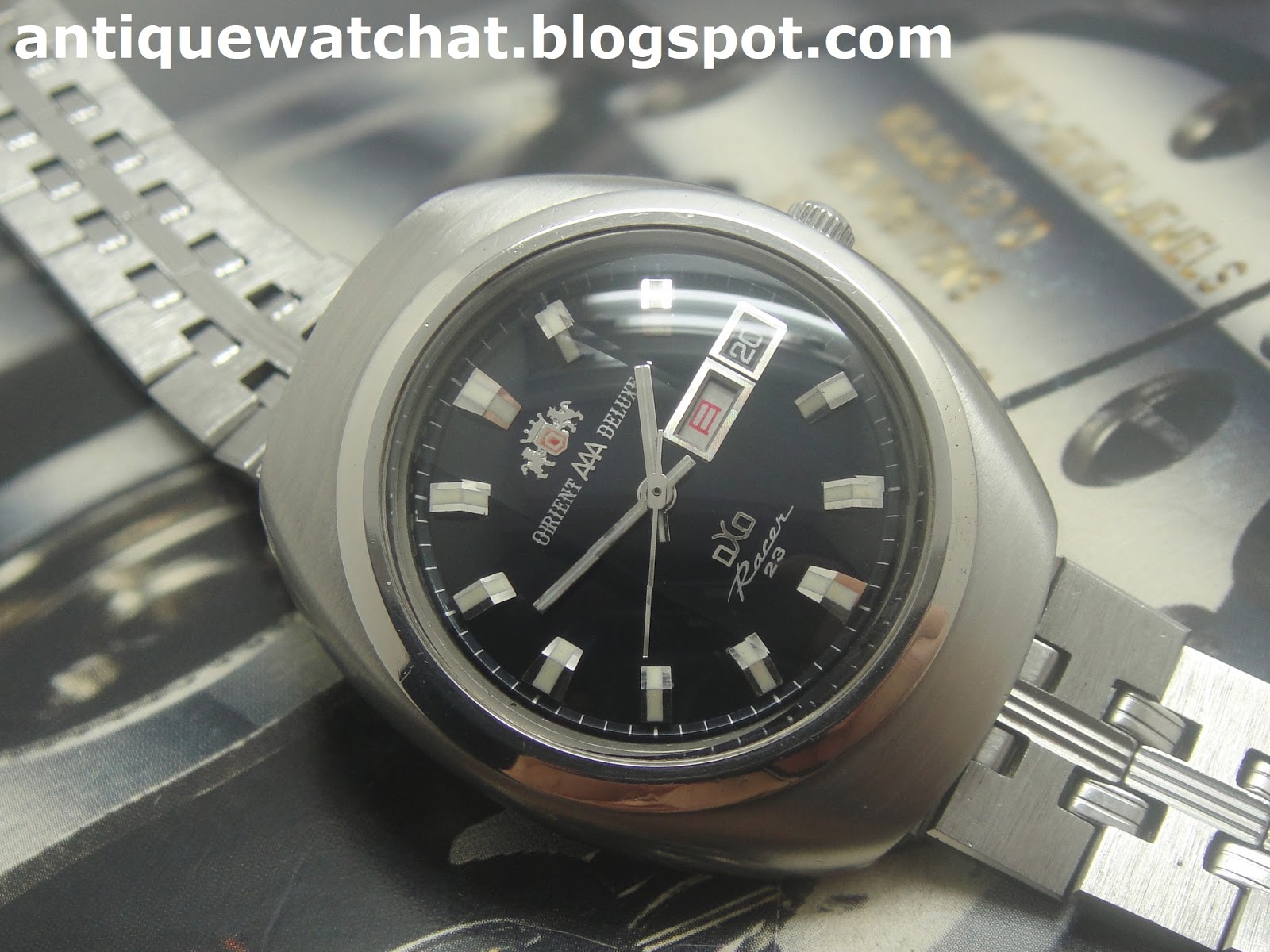Antique Watch Bar: ORIENT AAA DELUXE DXD RACER 23 JEWELS AUTOMATIC OV57 ...