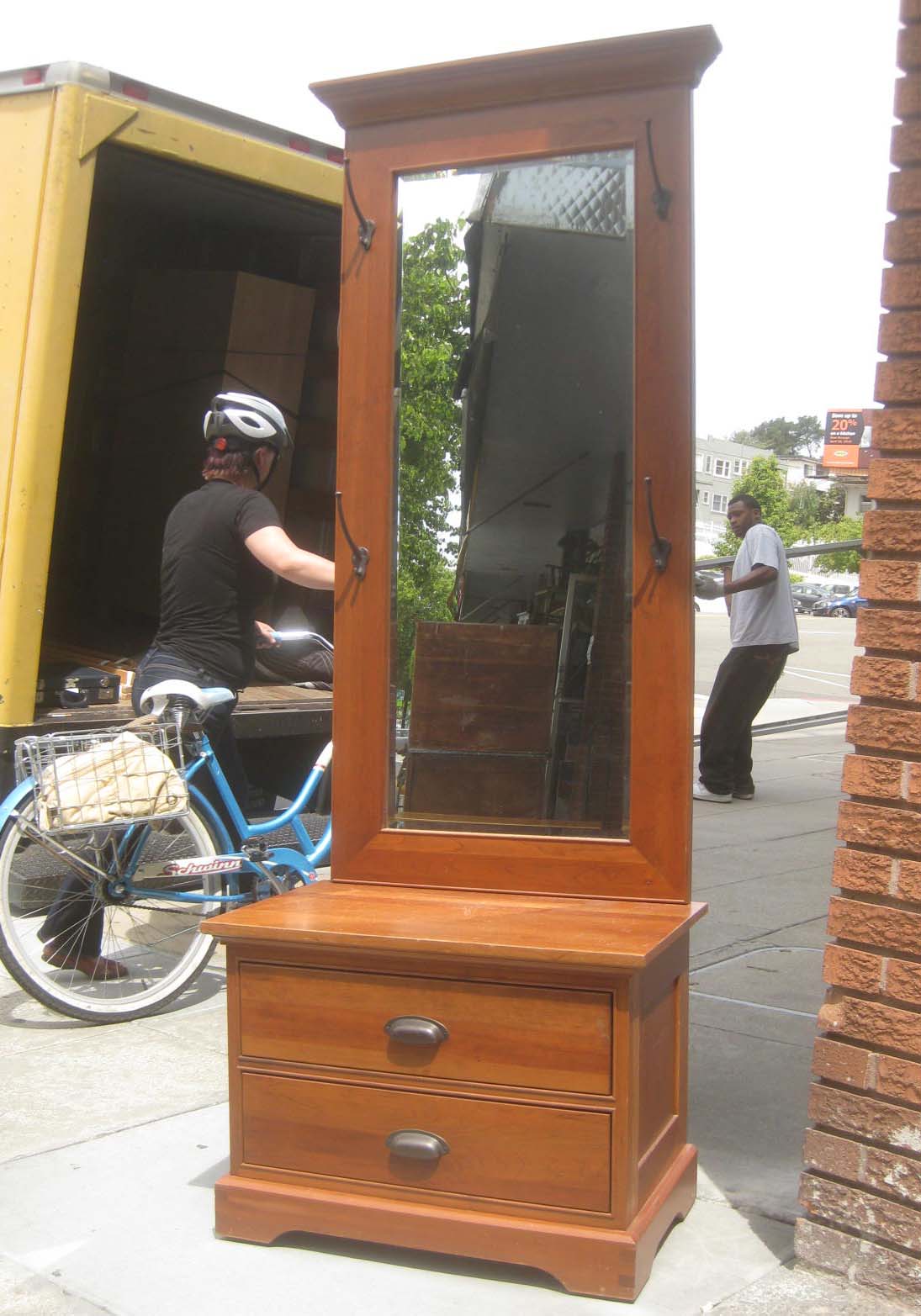 UHURU FURNITURE & COLLECTIBLES: SOLD - Cherry Hall Tree - $225