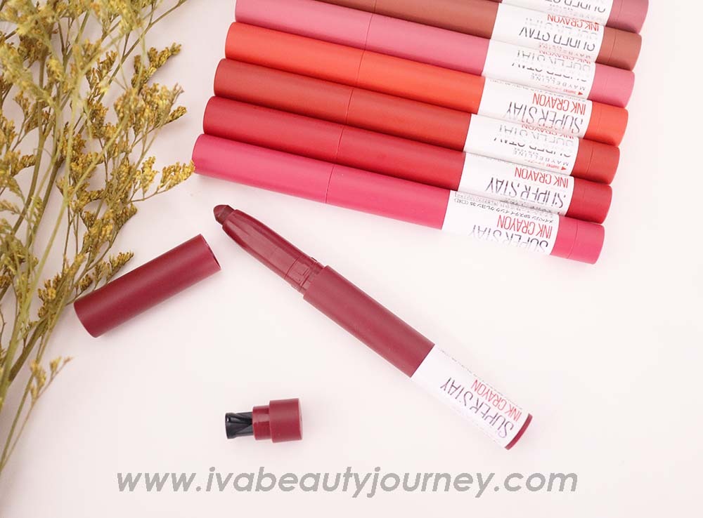 [REVIEW AND SWATCHES] MAYBELLINE SUPERSTAY INK CRAYON | iva's beauty ...