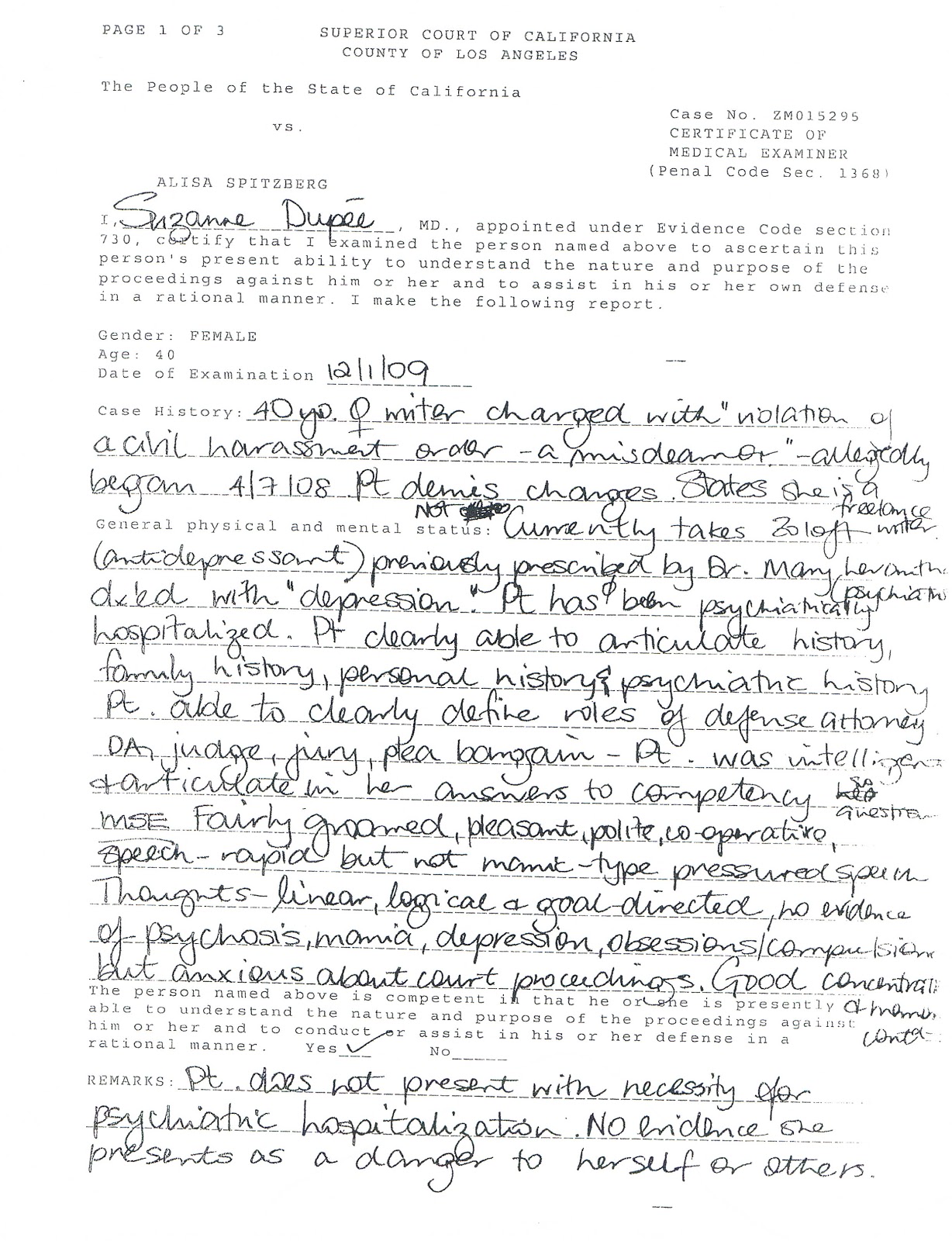 Swine effluvia: Psychopath,Judge Maria Stratton, laughs because she ...