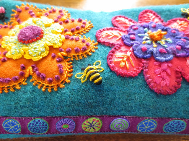 Art Journey: Wool Embroidery on a Sewing Kit