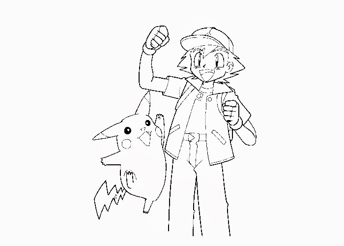 Ash coloring pages | Free Coloring Pages and Coloring Books for Kids