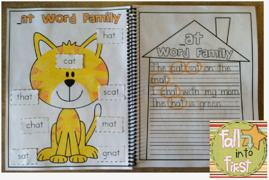 Fall Into First: Word Family Workbook