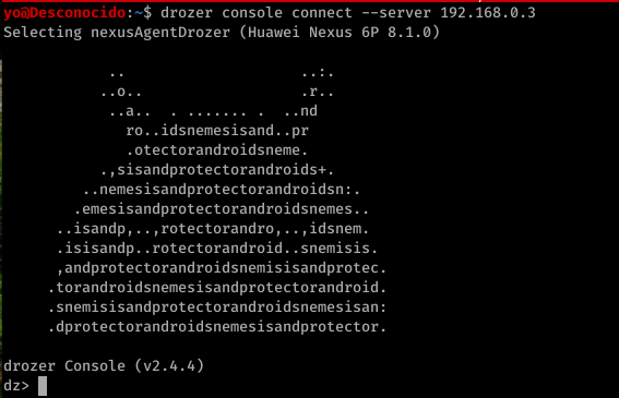 Hackeos, notas y ya tu sabes: Comandos Drozer Pentest Móvil Hackeos, notas y ya tu sabes: Comandos Drozer Pentest Móvil