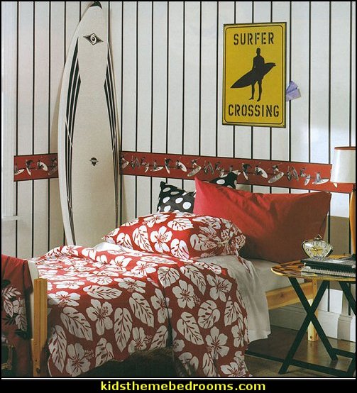 Decorating theme bedrooms - Maries Manor: surfing bedroom - beach surf ...