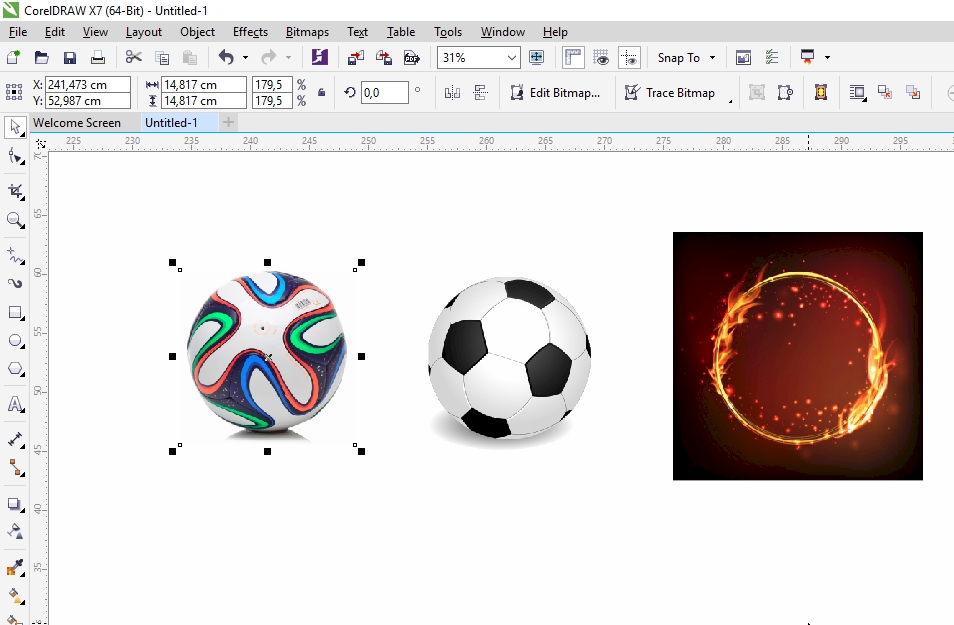 Membuat bola efek terbakar dengan CorelDRAW - Biologizone