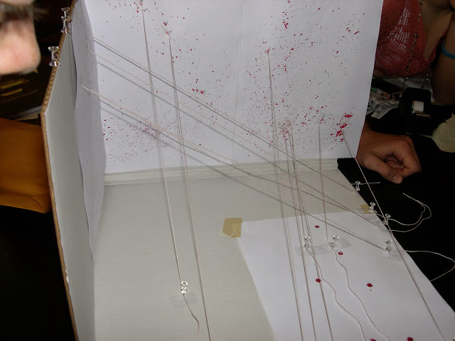 Bronxville HS Forensics Blog: Forensic Science Students Study Blood Spatter