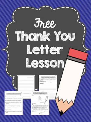 Classroom Freebies Too: Thank You Letter Lesson