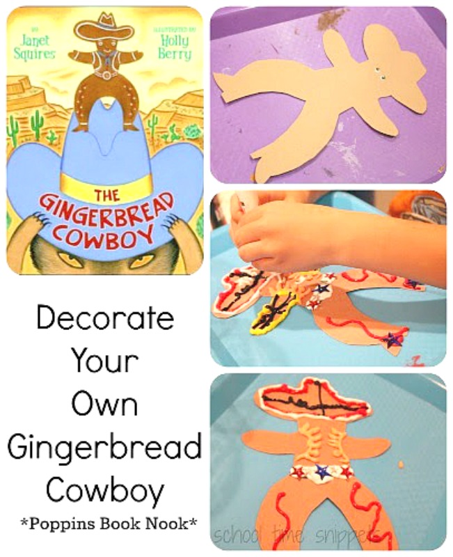 Puffy Paint Gingerbread Cowboy Craft | School Time Snippets