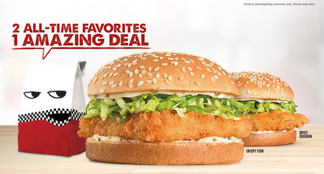 Checkers / Rally's Two for $2 Crispy Fish & Spicy Chicken Sandwich Deal ...