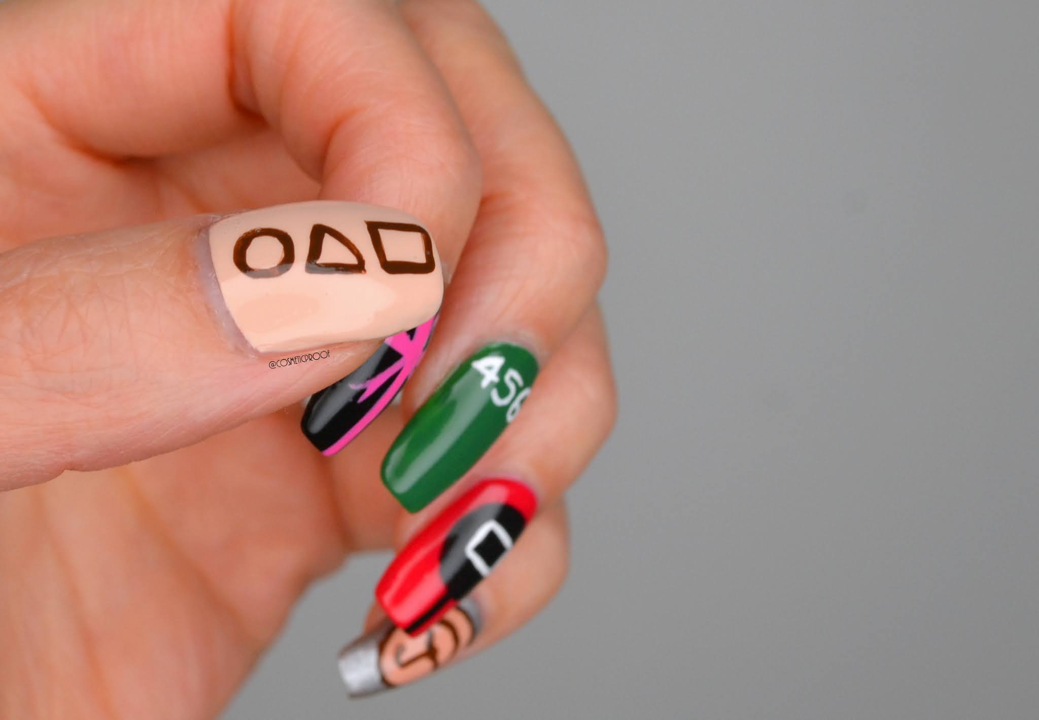 NAILS | Squid Game Nail Art #CBBxManiMonday | Cosmetic Proof ...