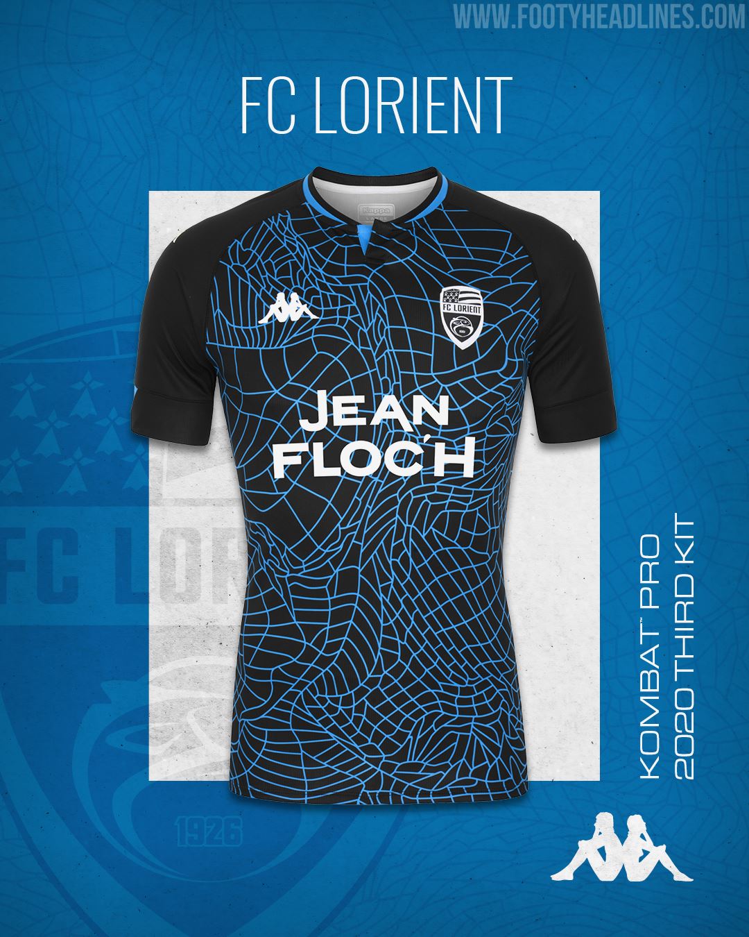 Unique Kappa FC Lorient 20-21 Home, Away & Third Kits Released - Footy ...