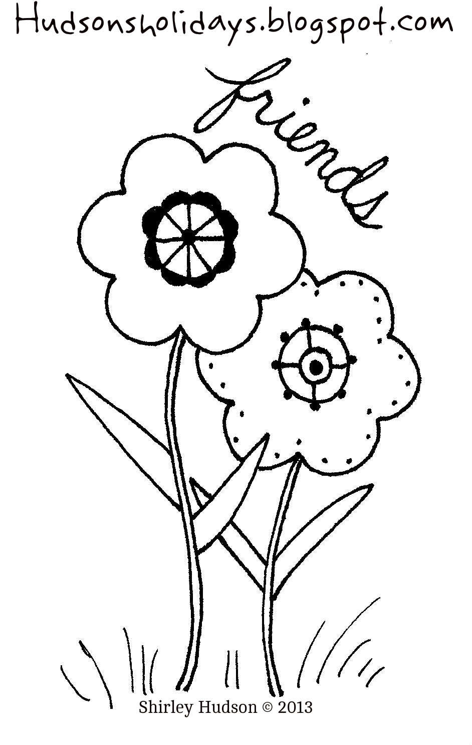 Hudson's Holidays - Designer Shirley Hudson: Friends.... free design ...