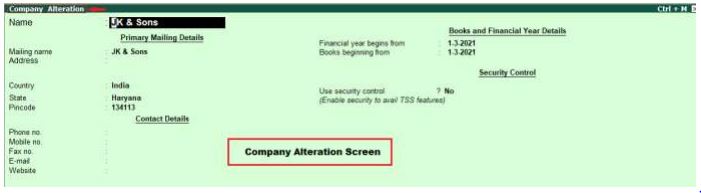Take care of Security in Tally