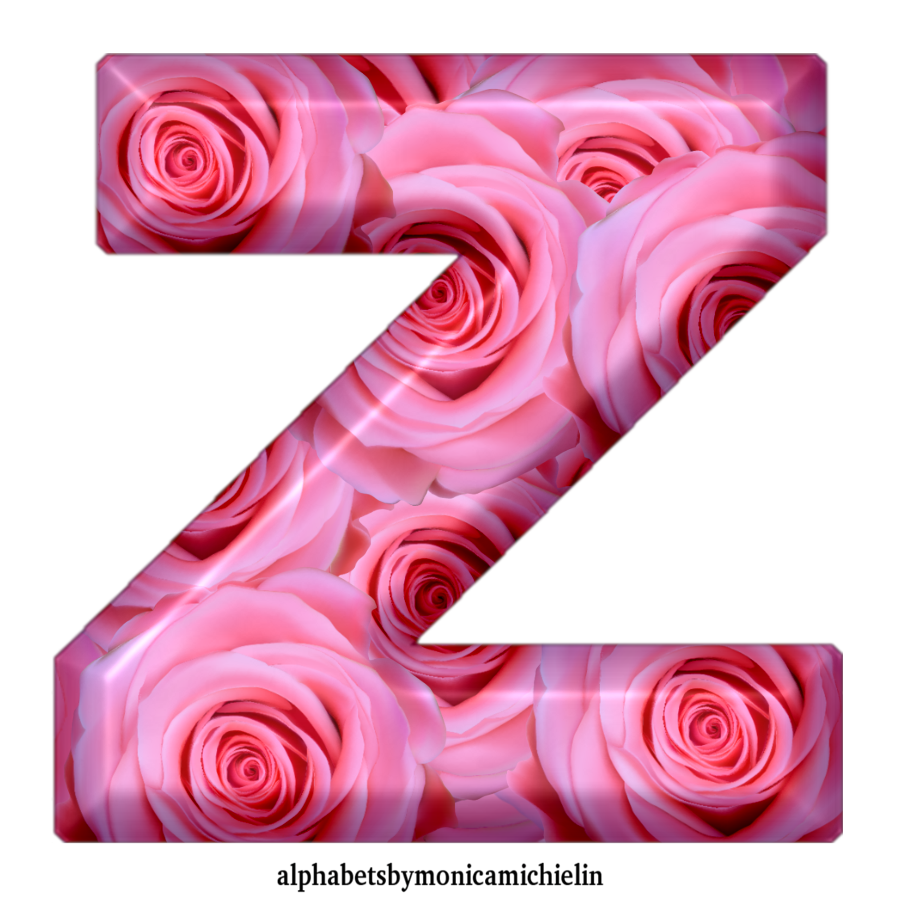 M. Michielin Alphabets: PINK ROSE ALPHABET ARIAL LETTER, NUMBERS PNG ...