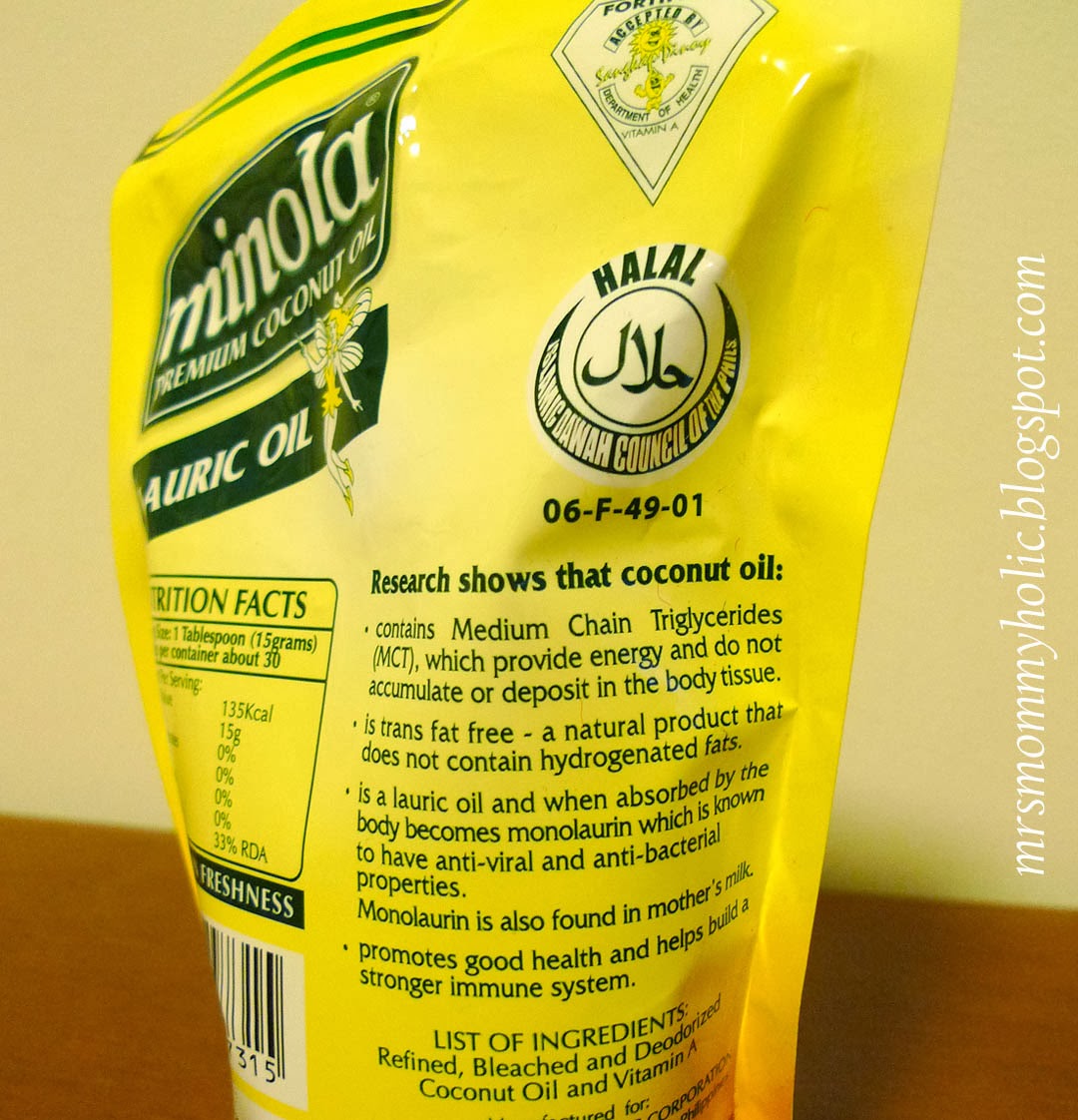 MrsMommyHolic: The many health benefits of Minola Coconut Oil