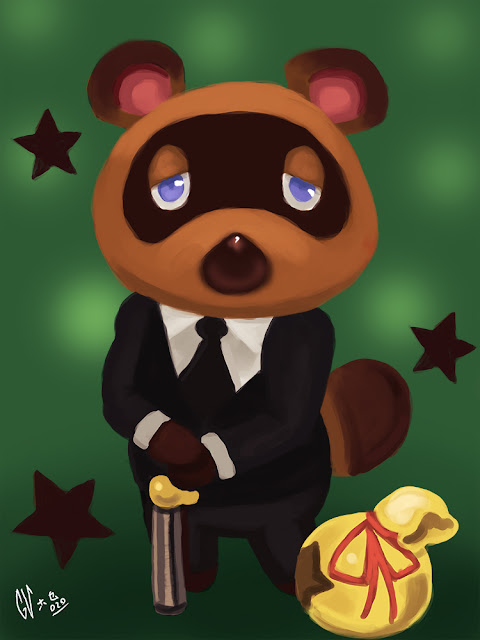 Vandrake's Drawings: Tom Nook fanart