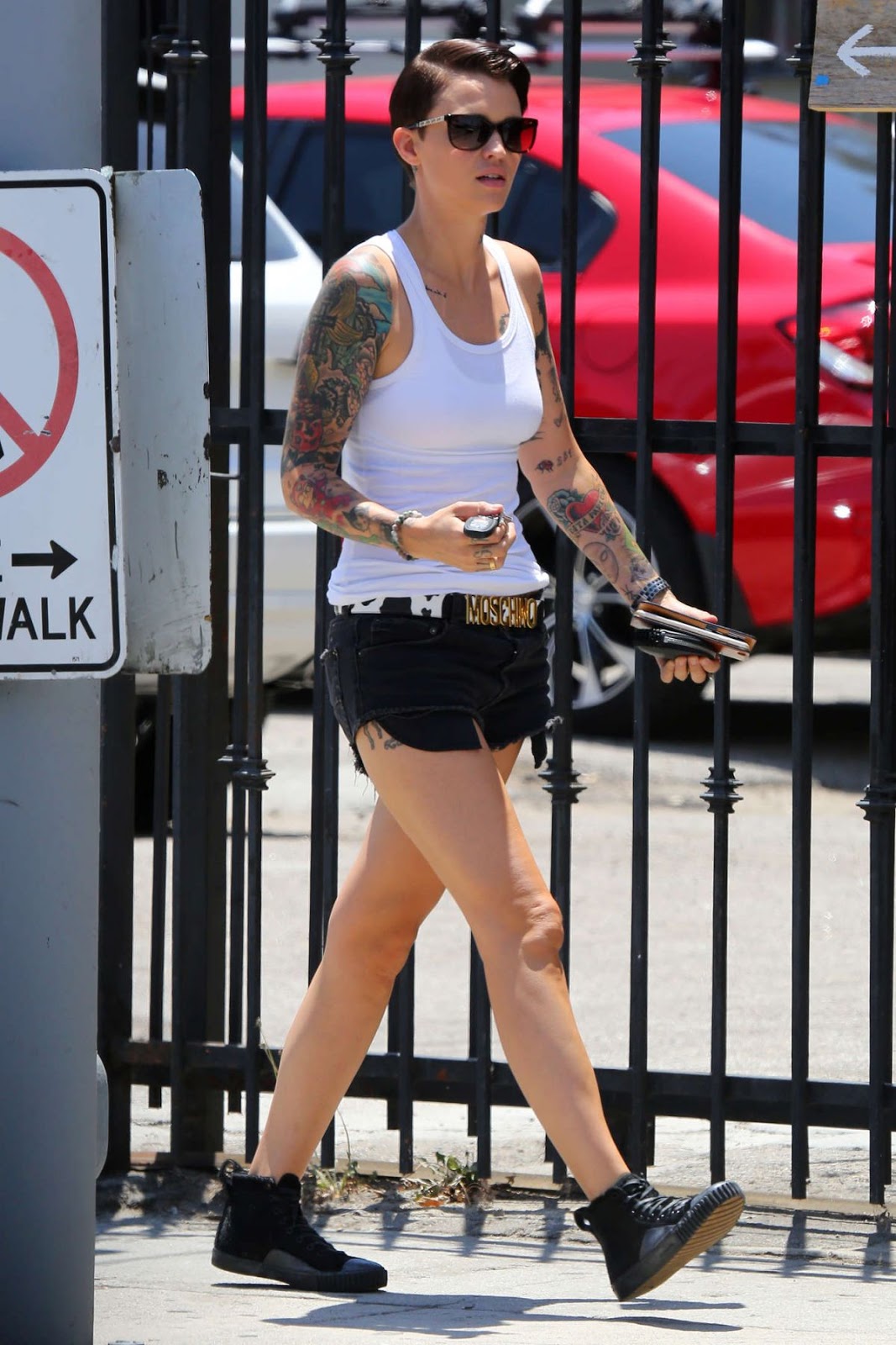 Ruby Rose || Out for lunch in LA - July, 2015 - Celebrity Magazine