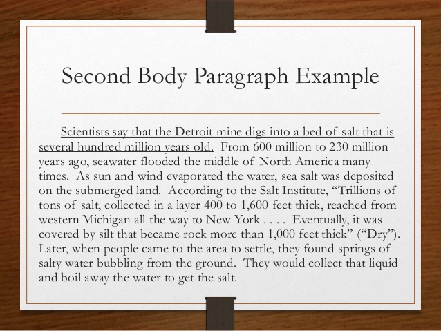 Research Paper Body Paragraph Examples - Birthday Letter