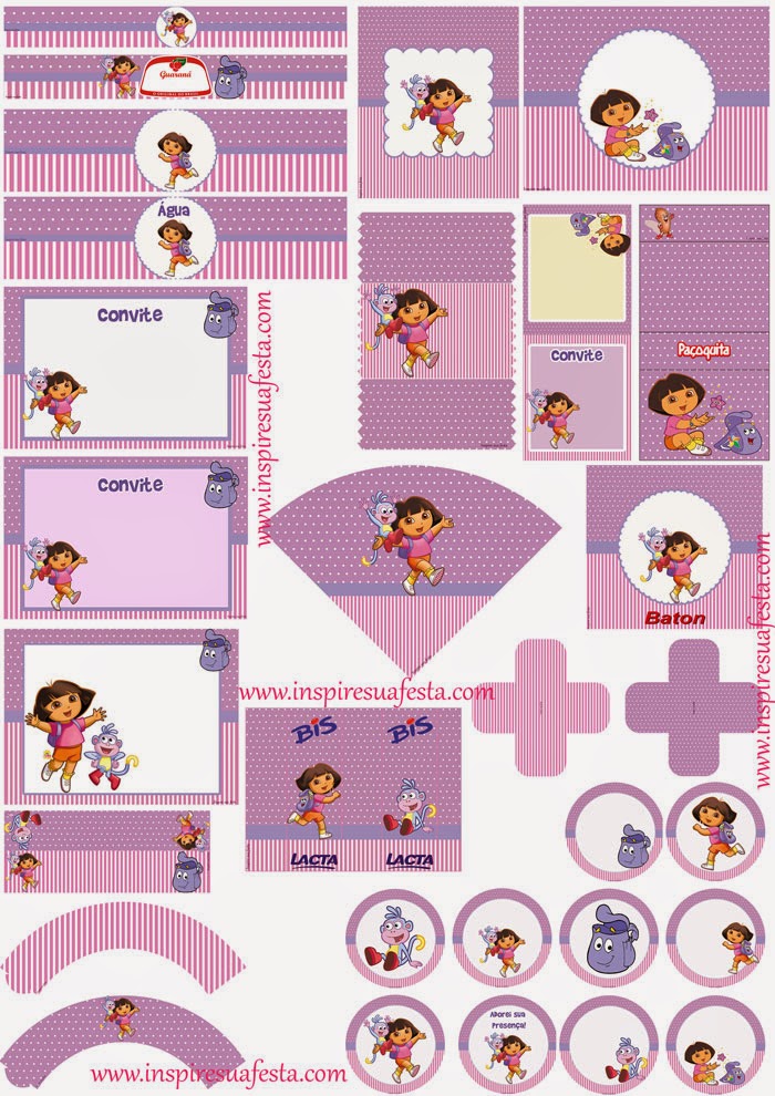 Dora the Explorer: Free Printable Kit. - Oh My Fiesta! in english