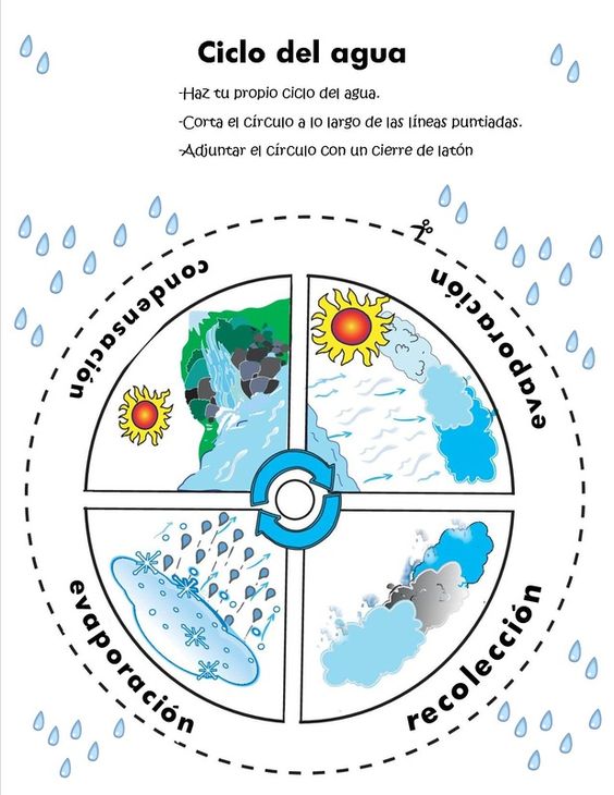 Nuestro rinconcito del agua: fichas para el ciclo del agua