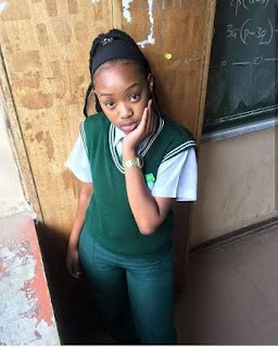 Photos of The Bomb RSA Andiswa Selepe in school uniform