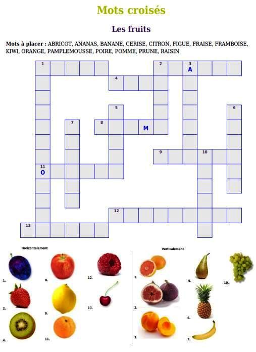 Blog de Français Collège Anna Frank Pistoia: SECONDE: Mots croisés ...