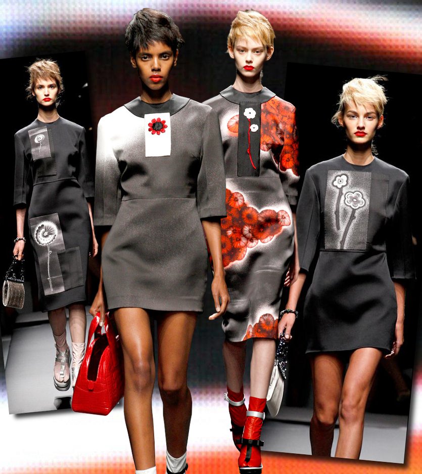 Fashion & Lifestyle: Prada Dresses Spring 2013 Womenswear