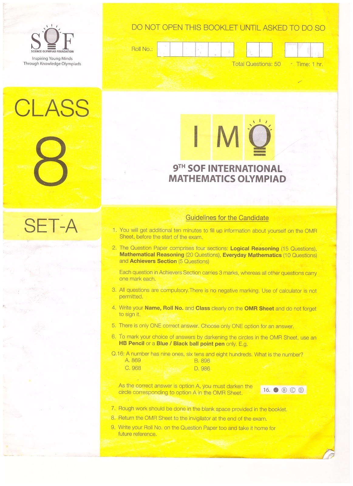 Athreya Kidambi - Kavitha Kidambi: INTERNATIONAL MATH OLYMPIAD - GRADE ...