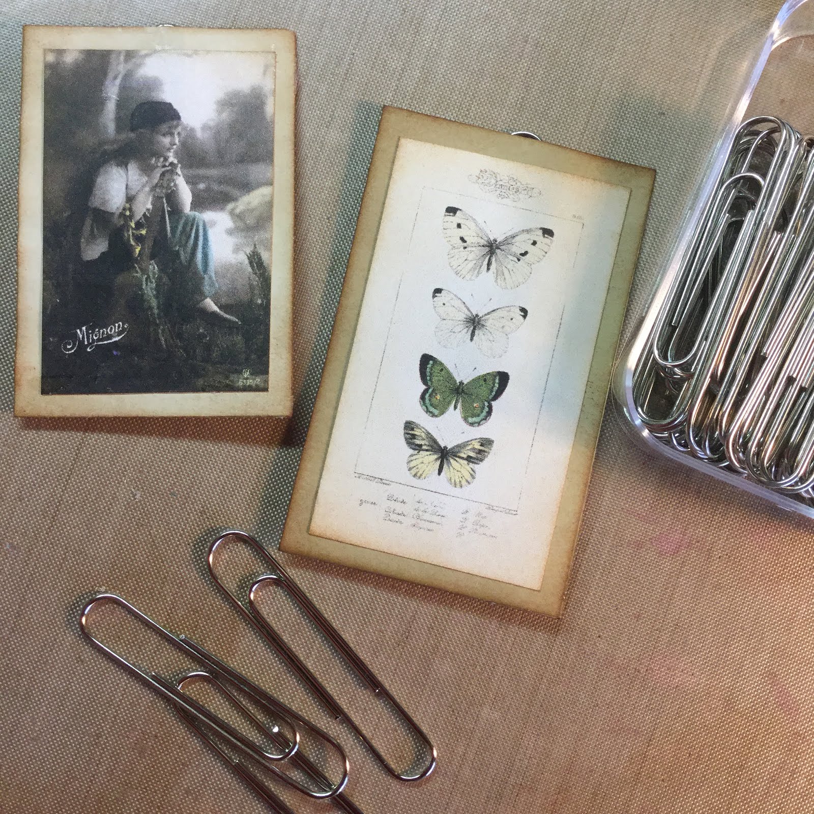 Lonely Cards : Vintage style paper clips for in my Travelers notebook...