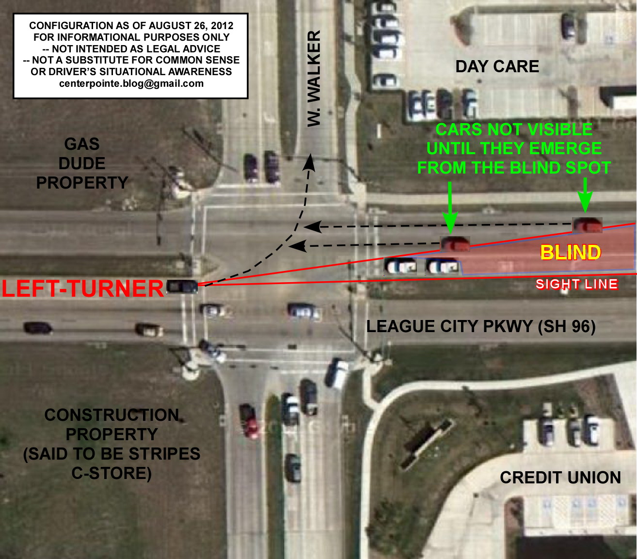 Centerpointe Communicator: IMPORTANT: Left turn blind spots