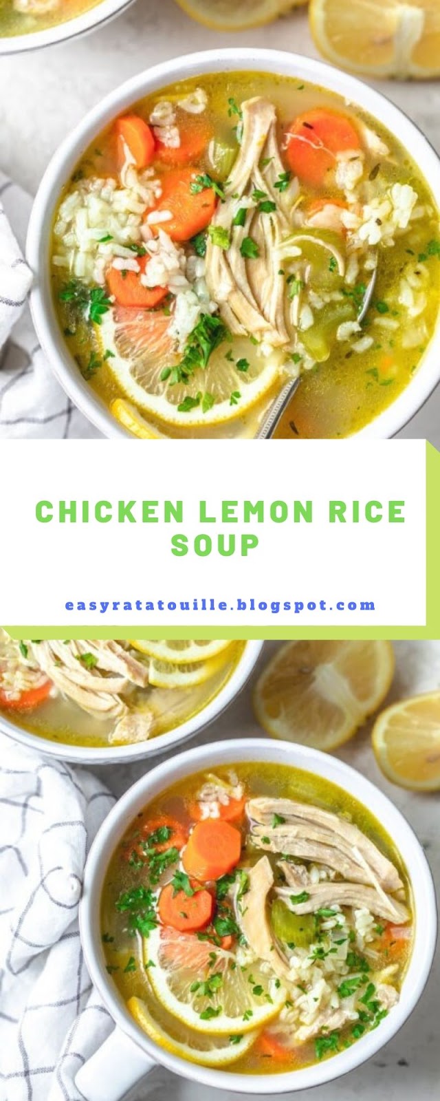 Chicken Lemon Rice Soup - Aneka Resep