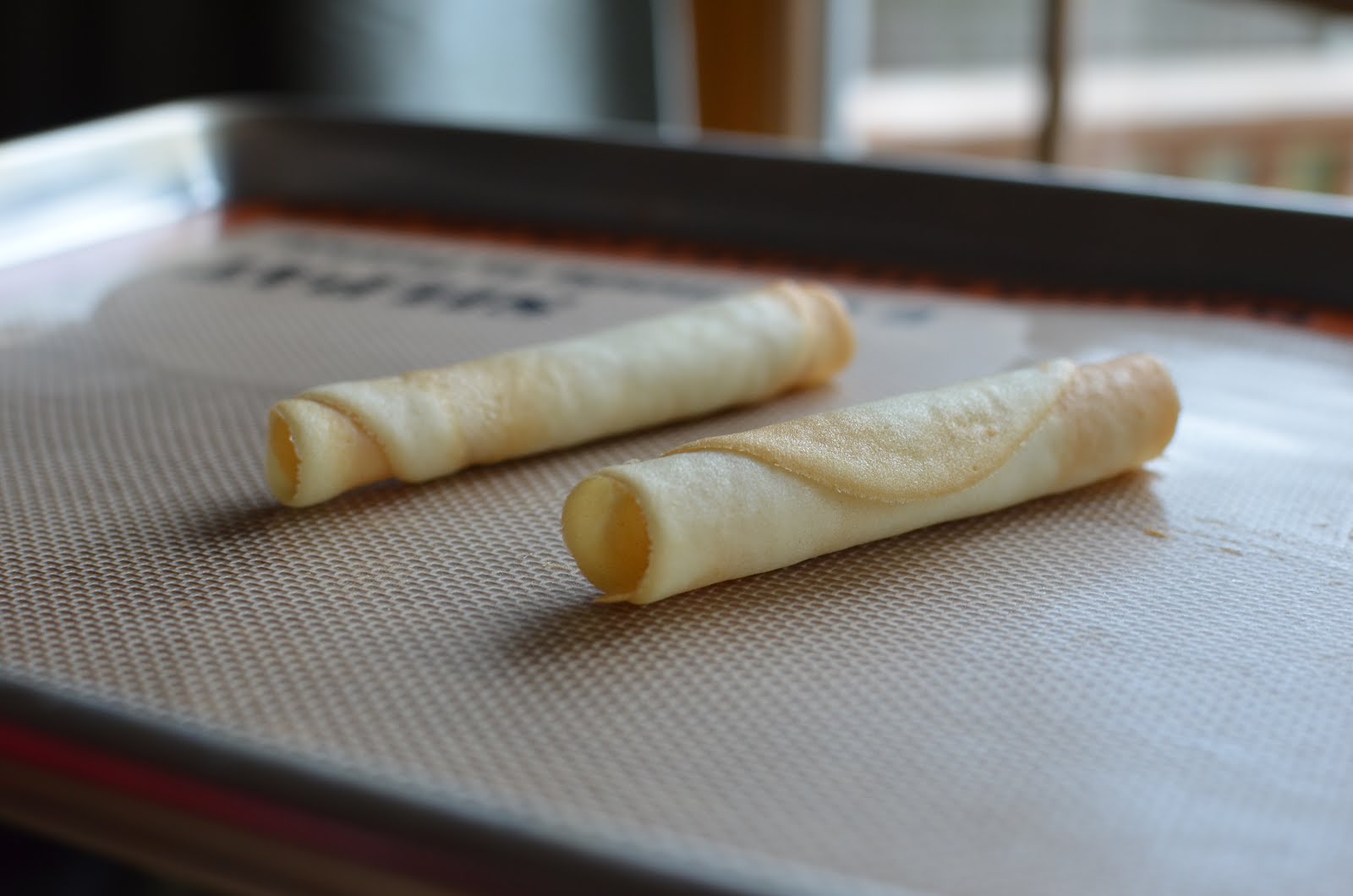 Playing with Flour: Thin, crispy tuile "cigarettes"