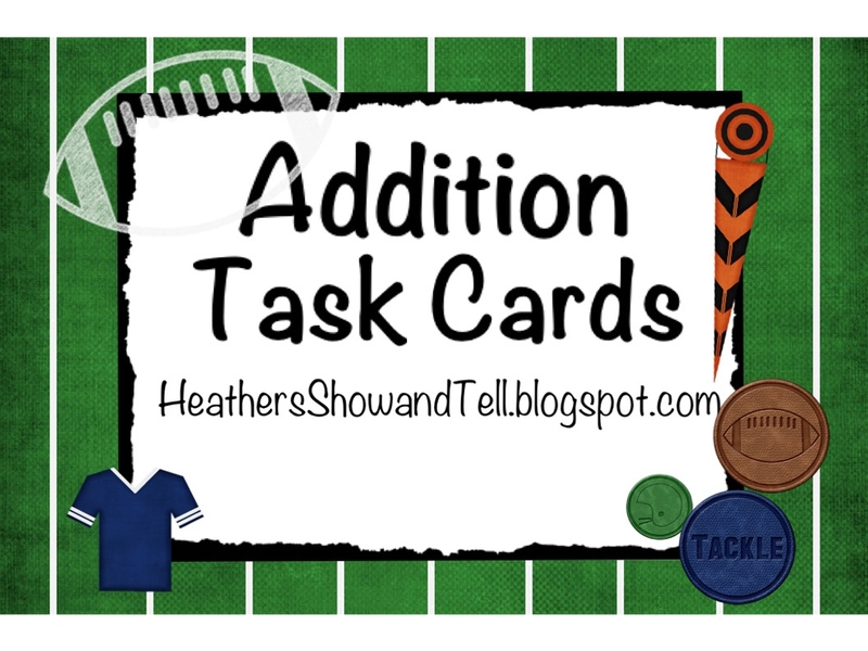 Heather's Show and Tell: Addition Cards