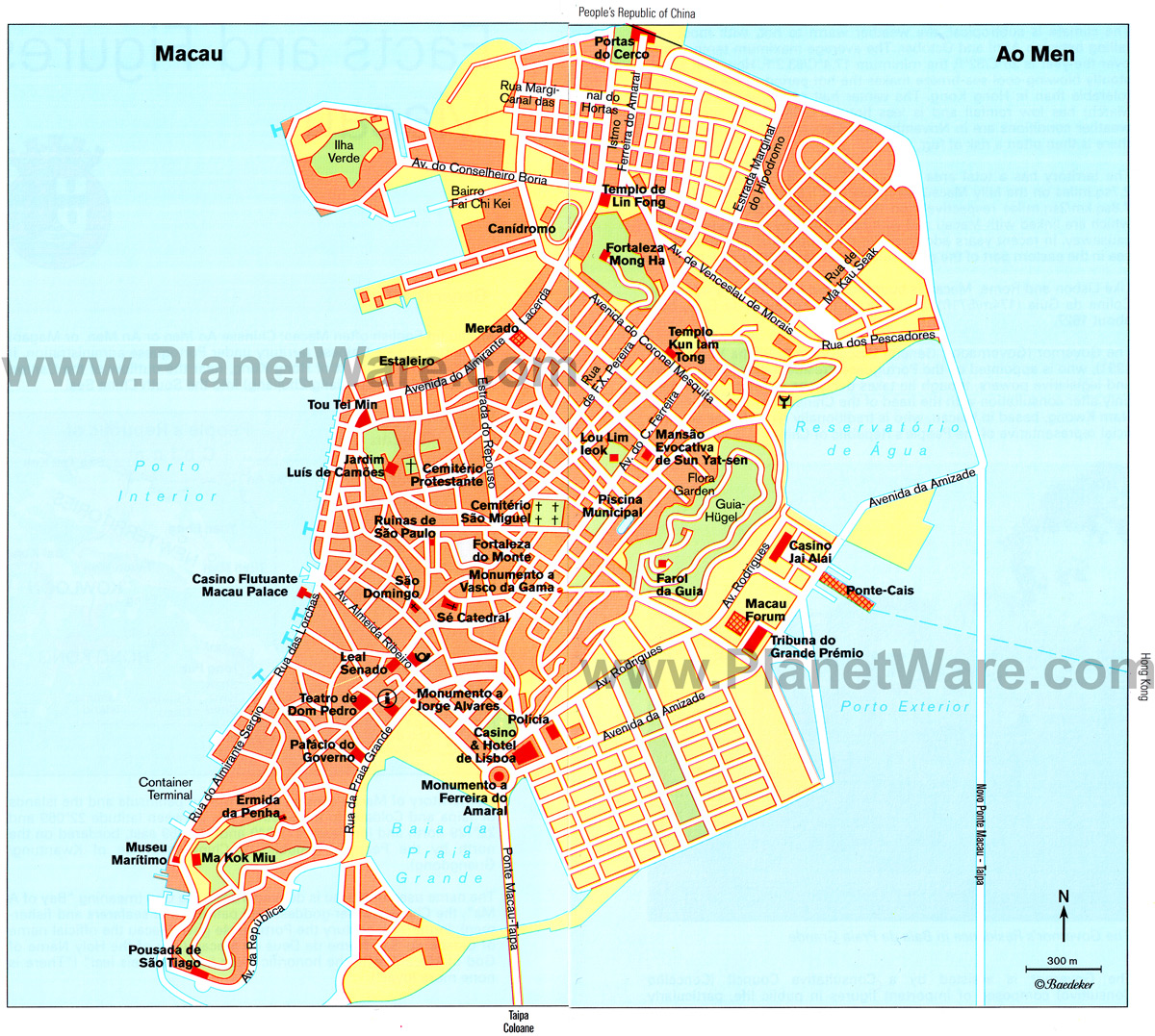 MACAU - GEOGRAPHICAL MAPS OF MACAU ~ Klima Naturali™