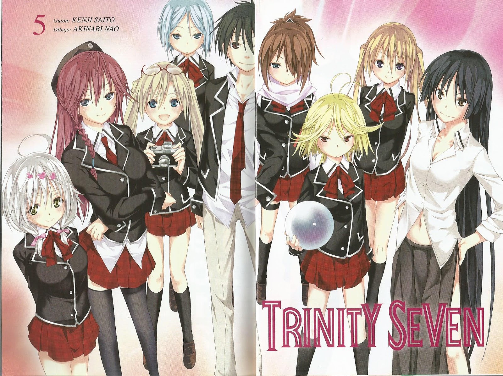 Manga: Reseña de "Trinity Seven" (トリニティセブン 7人の魔書使い) vol. #5 de Kenji ...