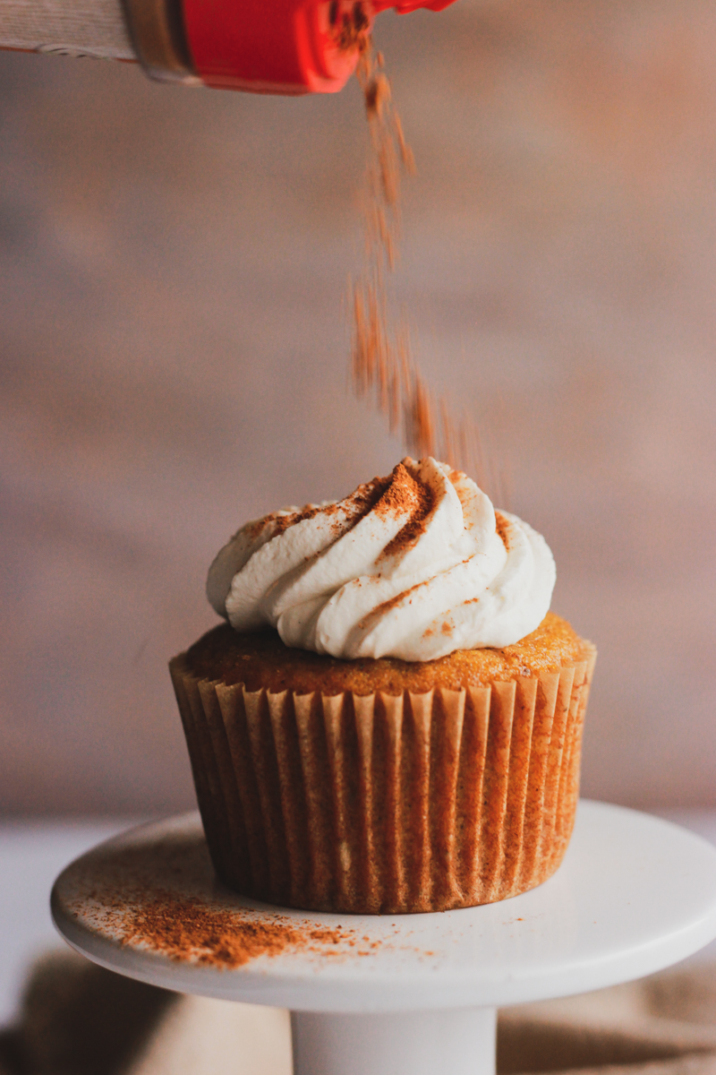 Butternut Squash Cupcakes with Chai Infused Whipped Cream - Confessions ...