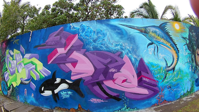 Graffiti sol y playa chachalacas Veracruz 2020.