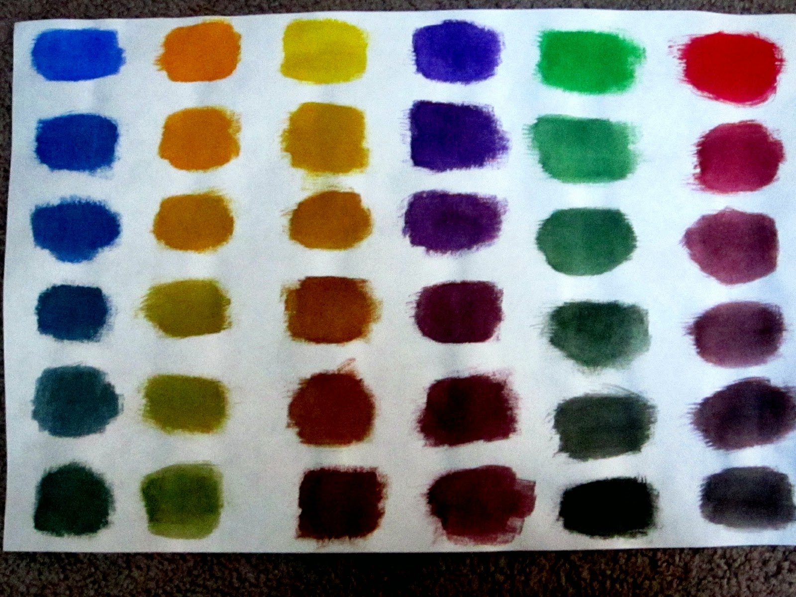 Sabrina's art portfolilo: Opposite Colors