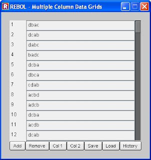 Rebol: Multiple Column Data Grids