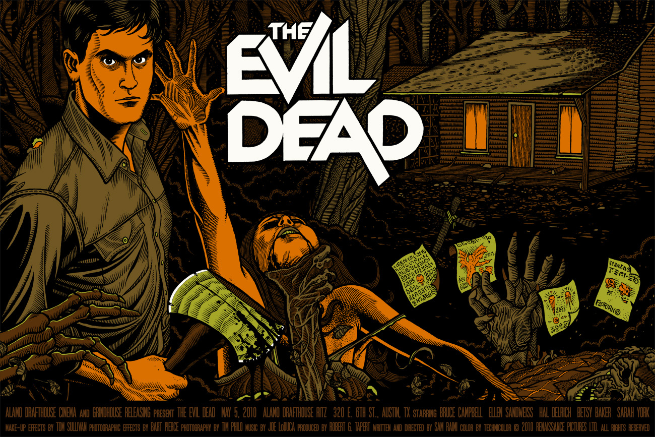 The Geeky Nerfherder: Movie Poster Art: The Evil Dead Trilogy
