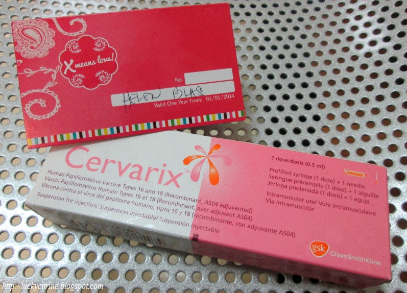 Lucky Citrine: Time to X Out Cervical Cancer with Cervarix