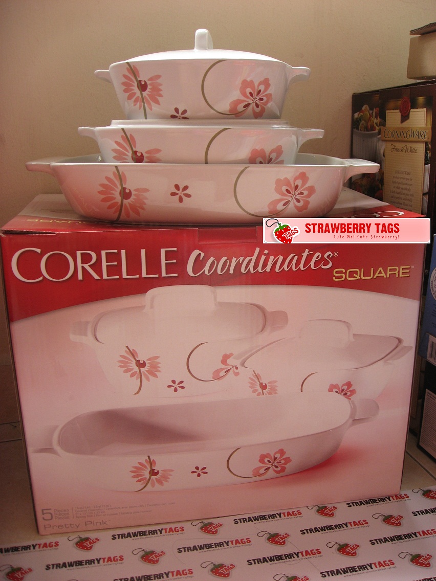 ~StrawBerry TaGs~: CORELLE® Coordinates®: Square 5-pc Casserole Set in ...