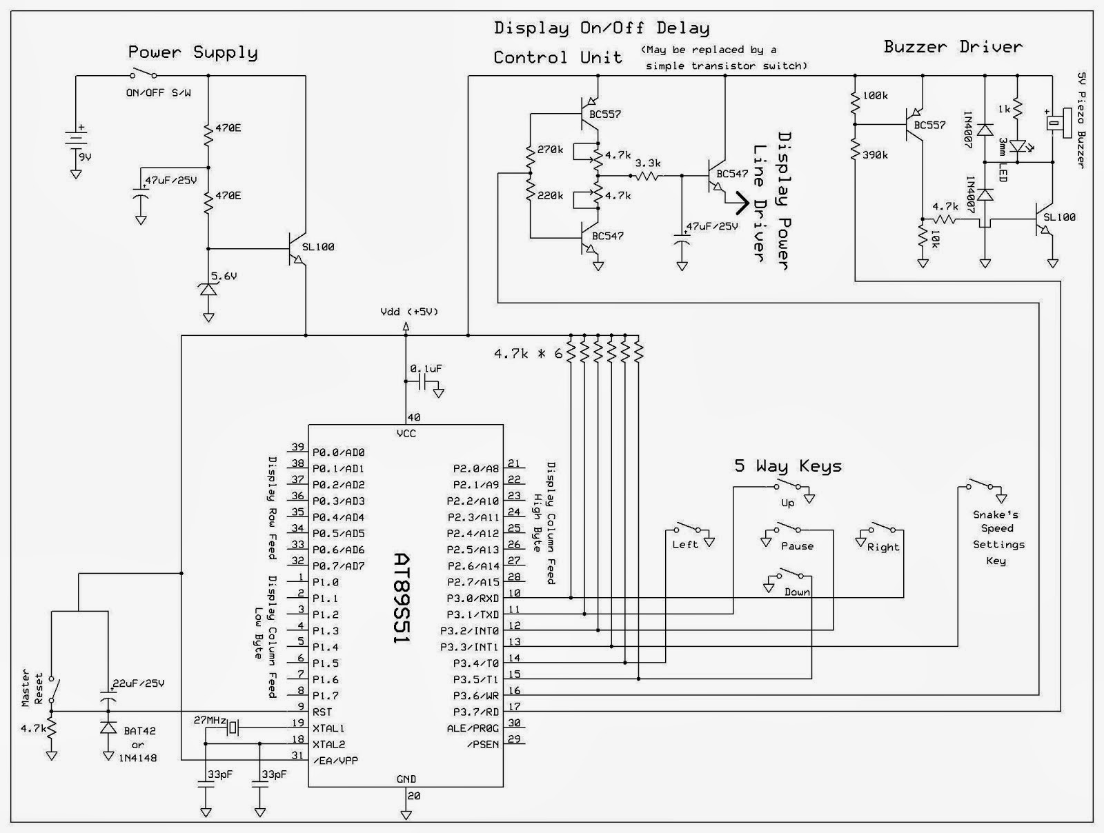 Project Hut: Snake Game Inspired By Nokia using 8051
