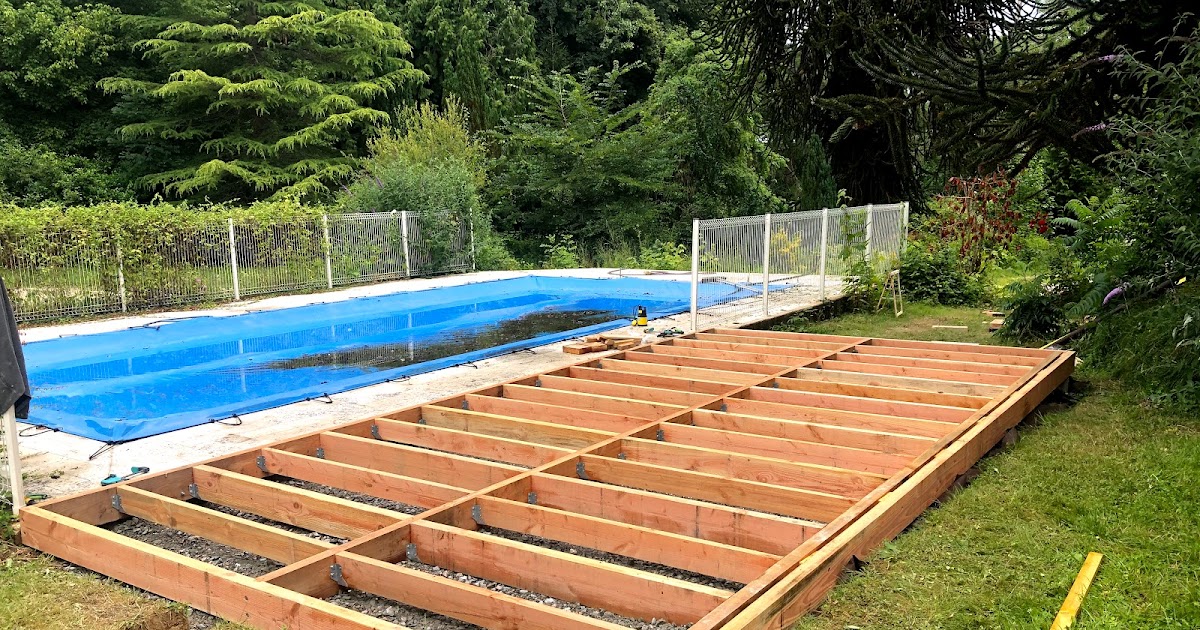Pool deck framing completed