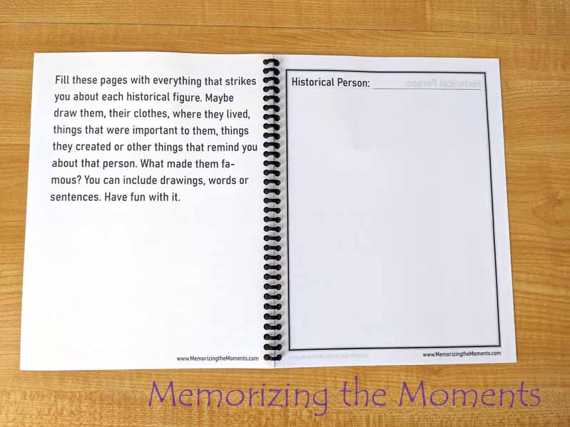 Memorizing the Moments: Historical Figures Doodle Notebook